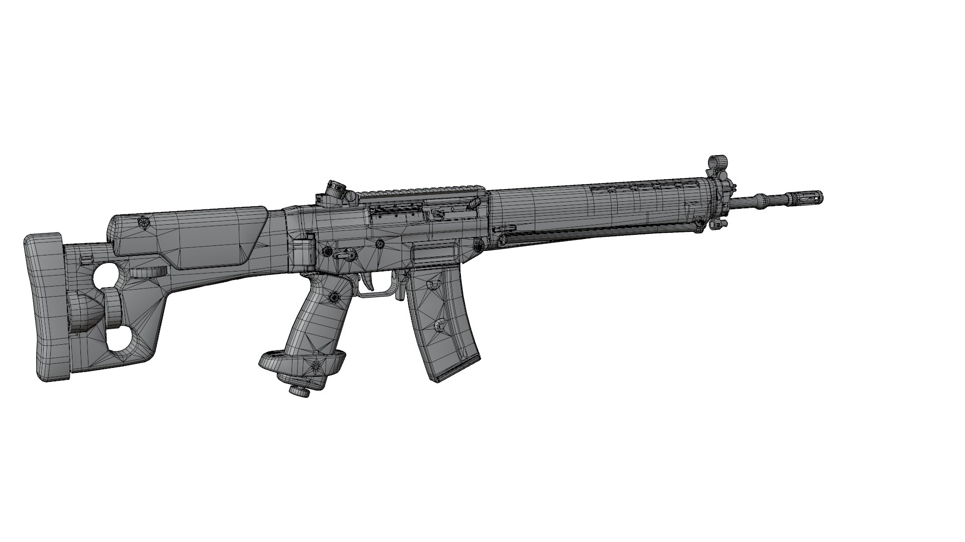 G3 Rifle Variants Modular Game-Ready Weapons Pack 3D Model - TurboSquid ...