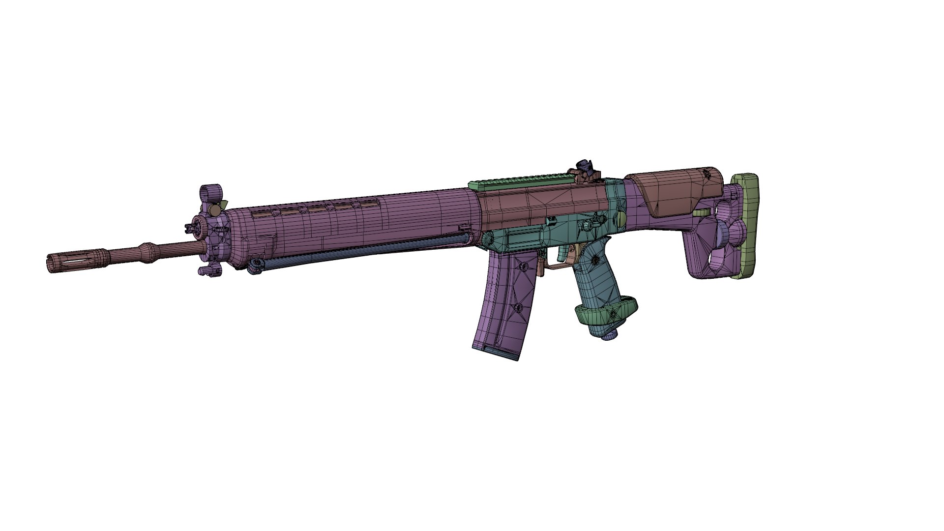 G3 Rifle Variants Modular Game-Ready Weapons Pack 3D Model - TurboSquid ...