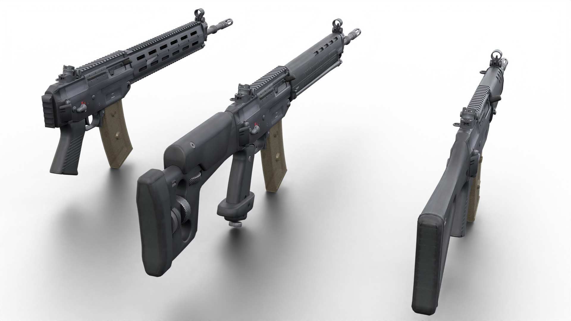 G3 Rifle Variants Modular Game-Ready Weapons Pack 3D Model - TurboSquid ...