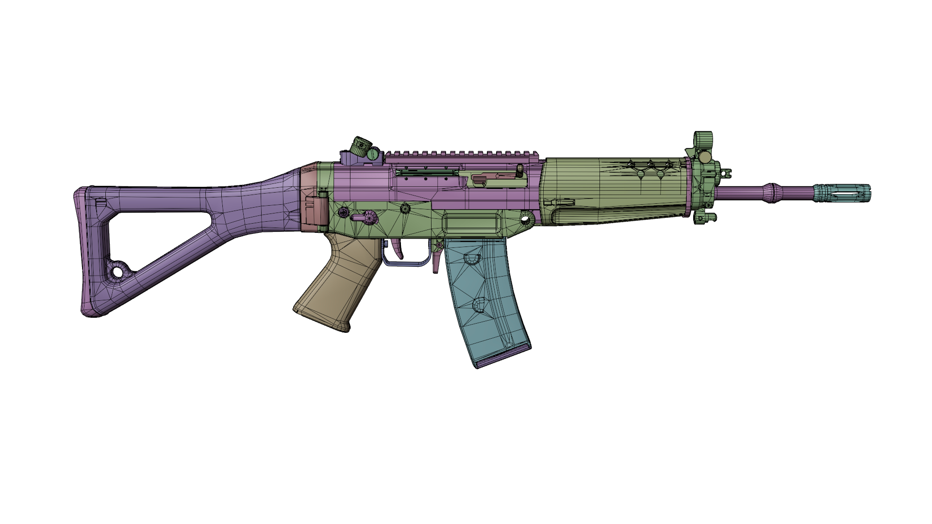 G3 Rifle Variants Modular Game-Ready Weapons Pack 3D Model - TurboSquid ...