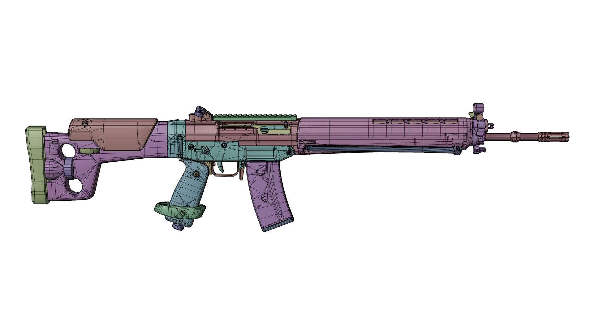 G3 Rifle Variants Modular Game-Ready Weapons Pack 3D Model - TurboSquid ...