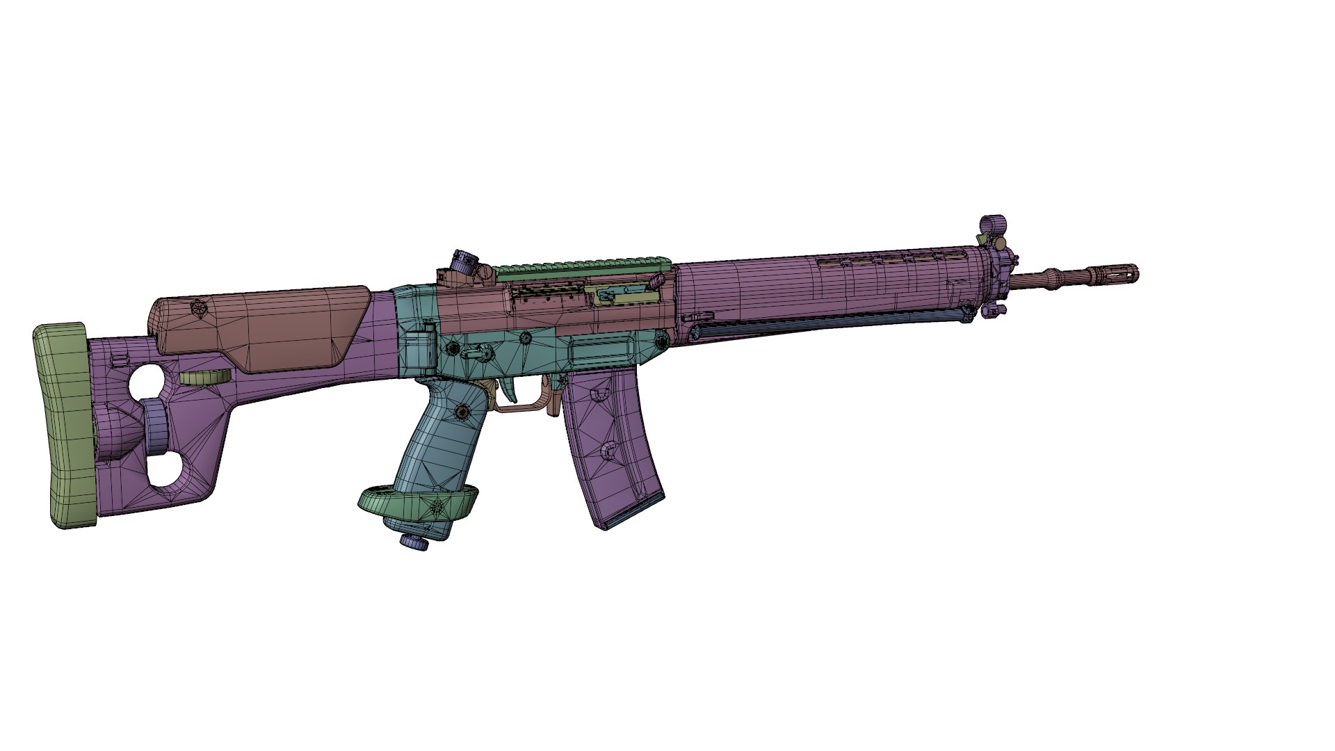 G3 Rifle Variants Modular Game-Ready Weapons Pack 3D Model - TurboSquid ...