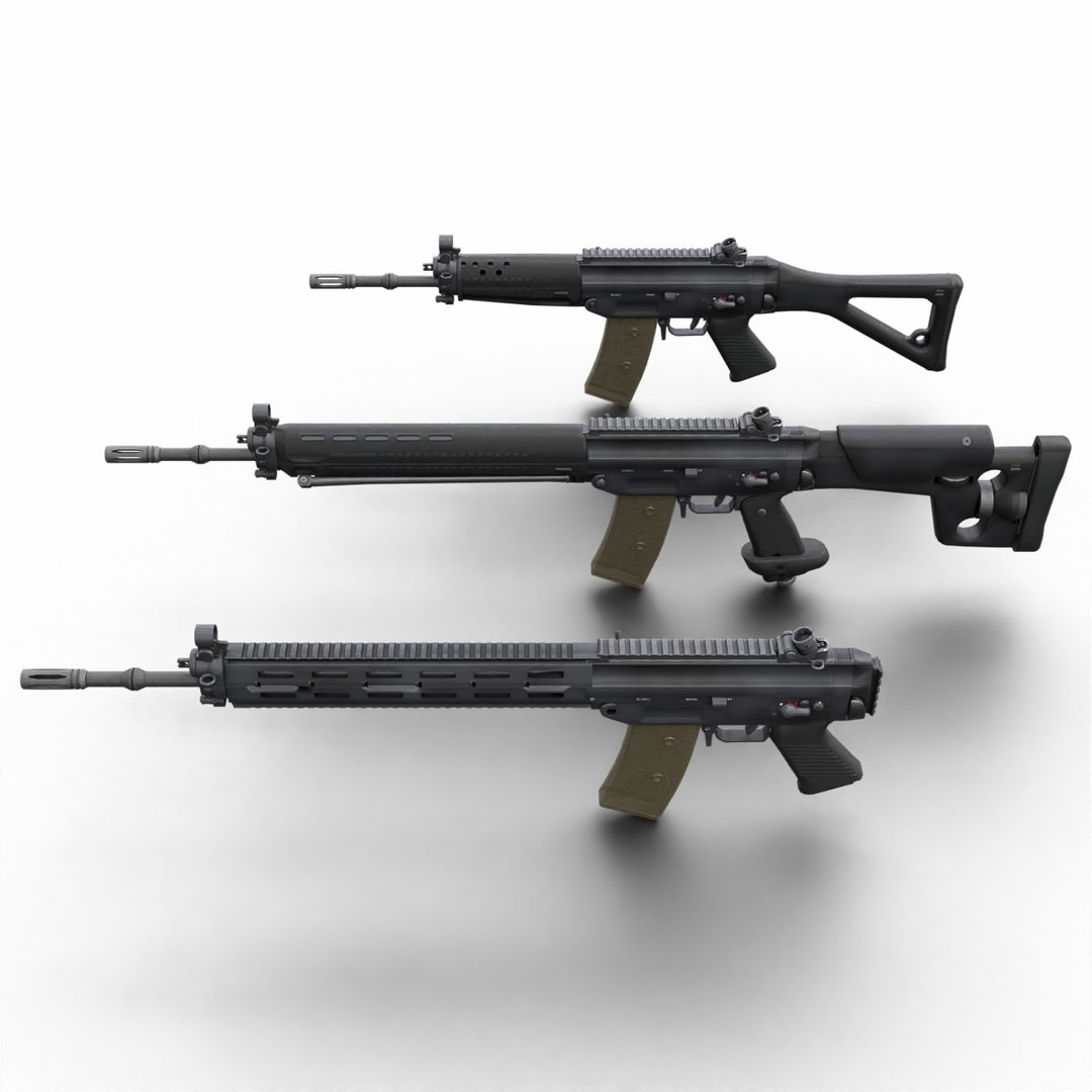 G3 Rifle Variants Modular Game-Ready Weapons Pack 3D Model - TurboSquid ...