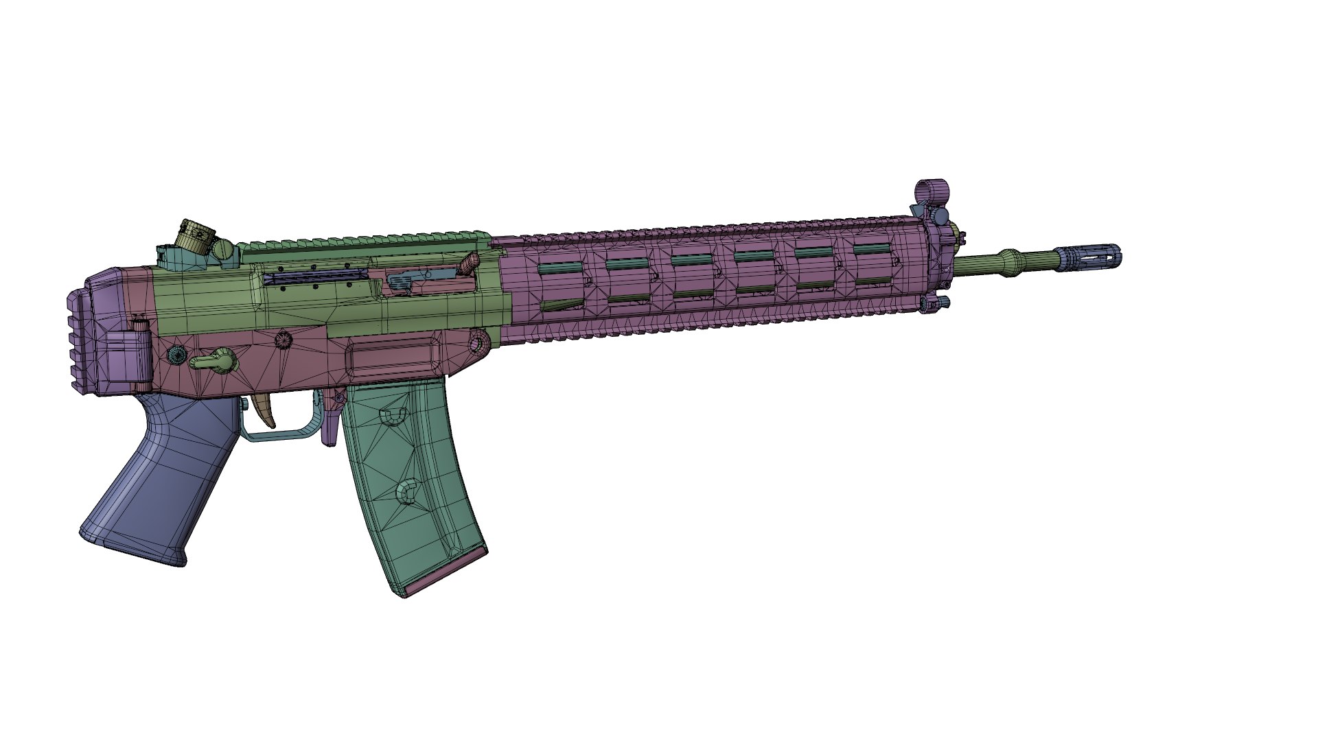 G3 Rifle Variants Modular Game-Ready Weapons Pack 3D Model - TurboSquid ...