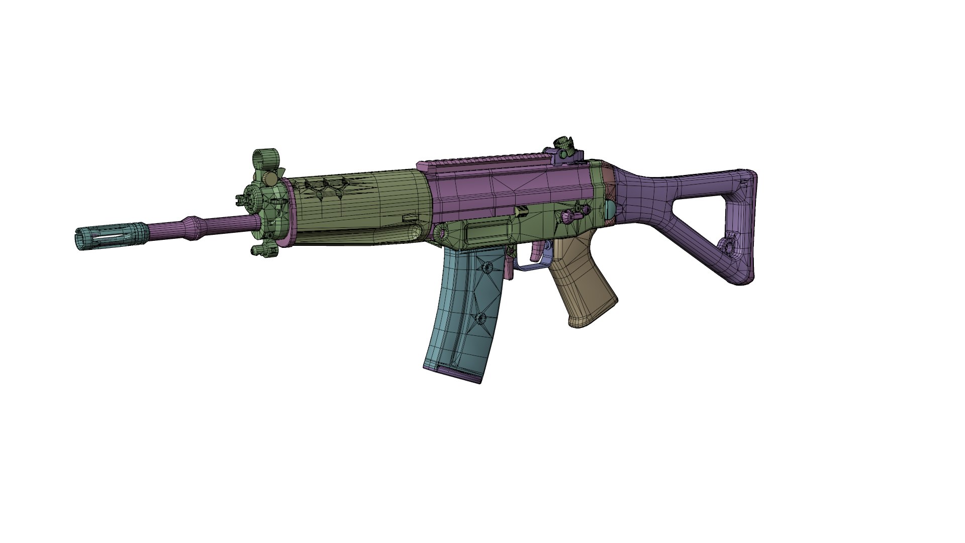 G3 Rifle Variants Modular Game-Ready Weapons Pack 3D Model - TurboSquid ...