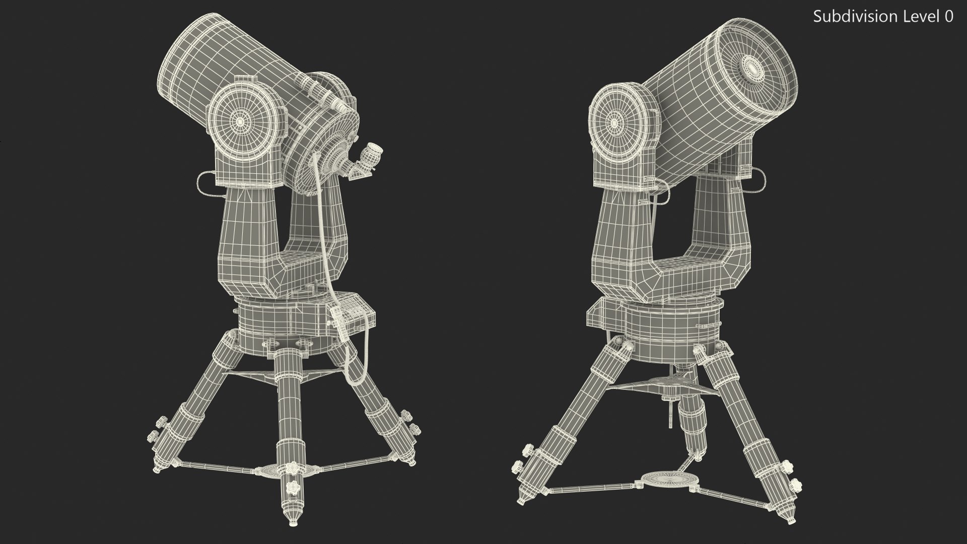 Meade LX200 16 Inch Telescope with Tripod 3D - TurboSquid 1822506