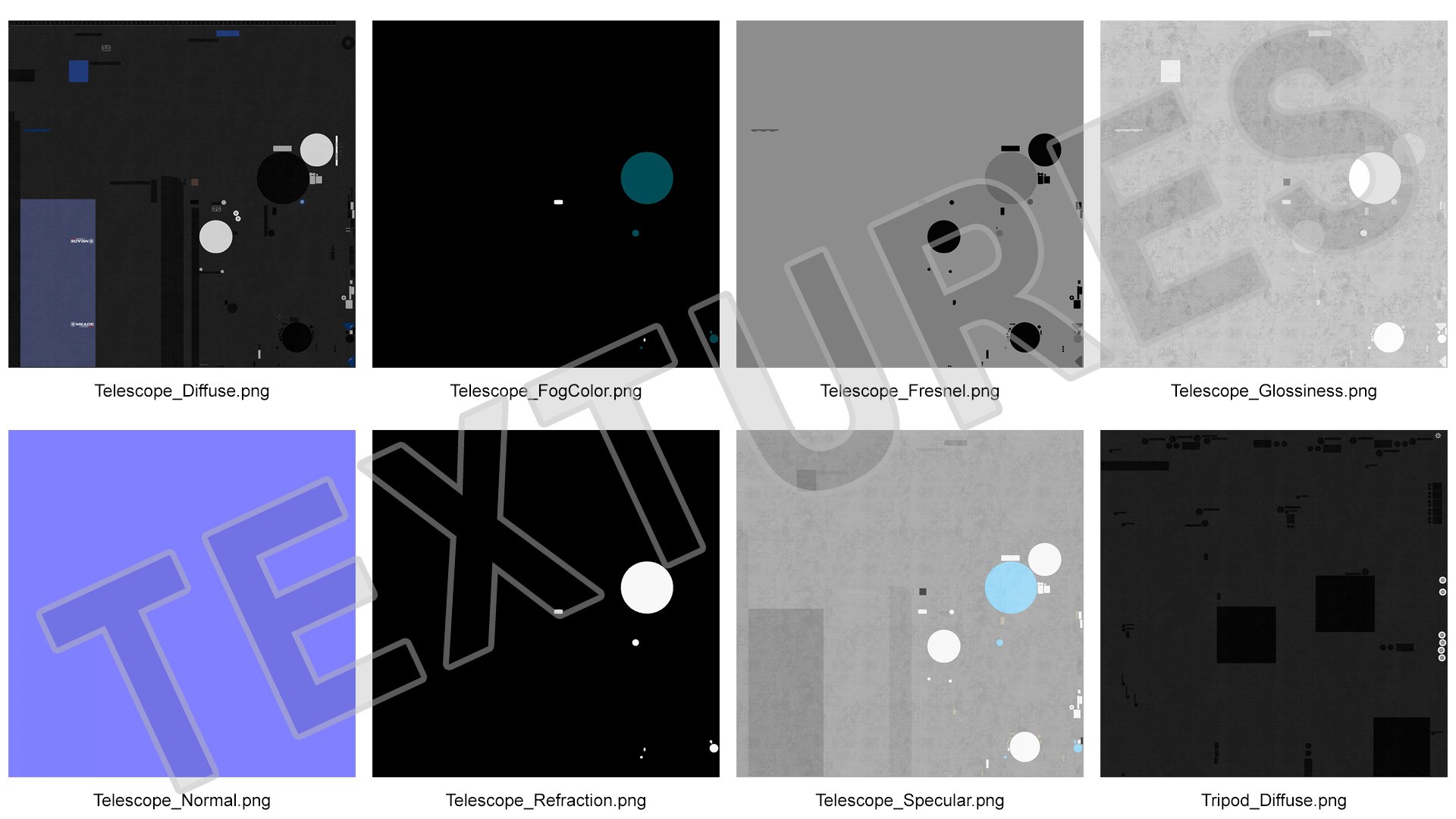 Meade LX200 16 Inch Telescope with Tripod 3D - TurboSquid 1822506