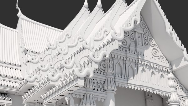 3D realistic temple thailand - TurboSquid 1500903