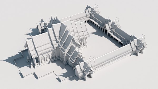 3D realistic temple thailand - TurboSquid 1500903