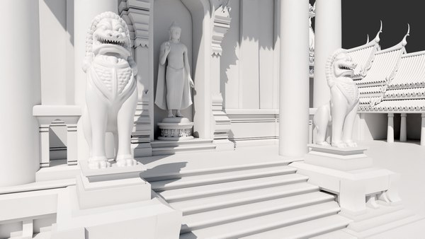 3D realistic temple thailand - TurboSquid 1500903