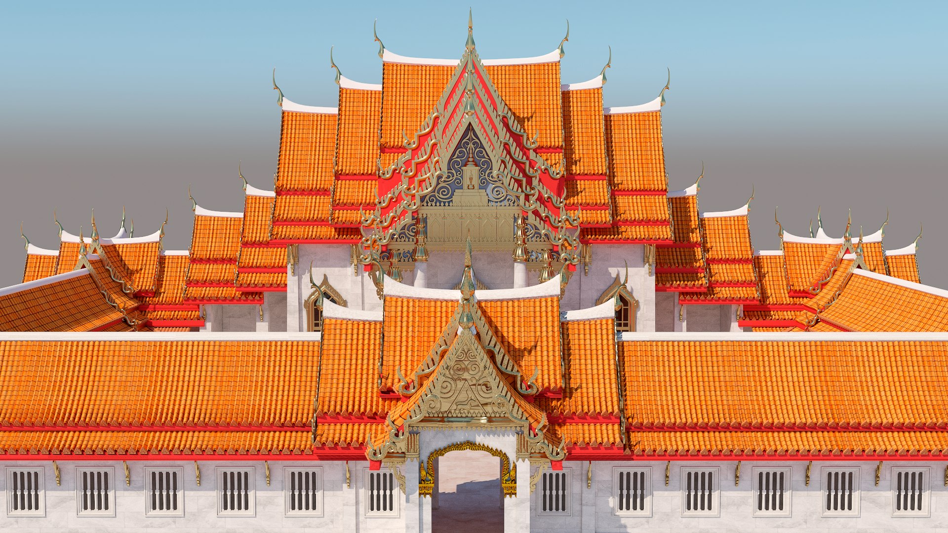 3D Realistic Temple Thailand - TurboSquid 1500903