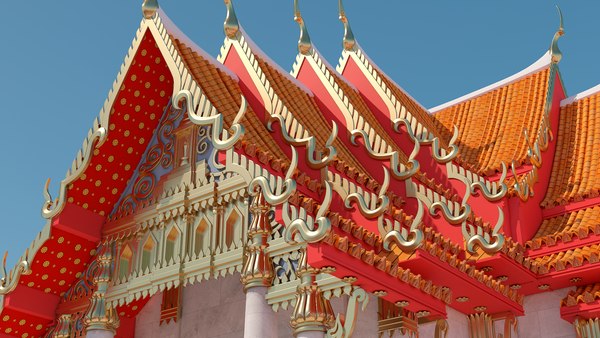 3D realistic temple thailand - TurboSquid 1500903