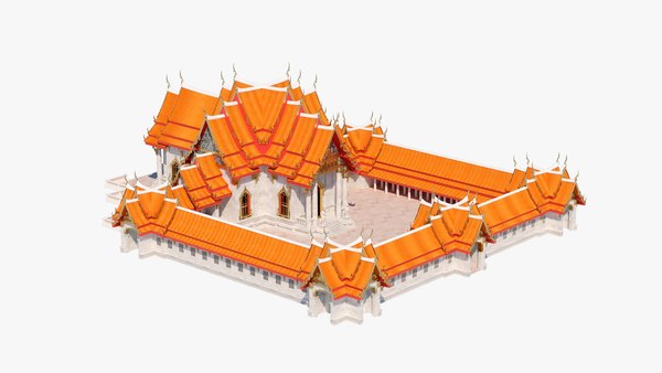 3D realistic temple thailand - TurboSquid 1500903