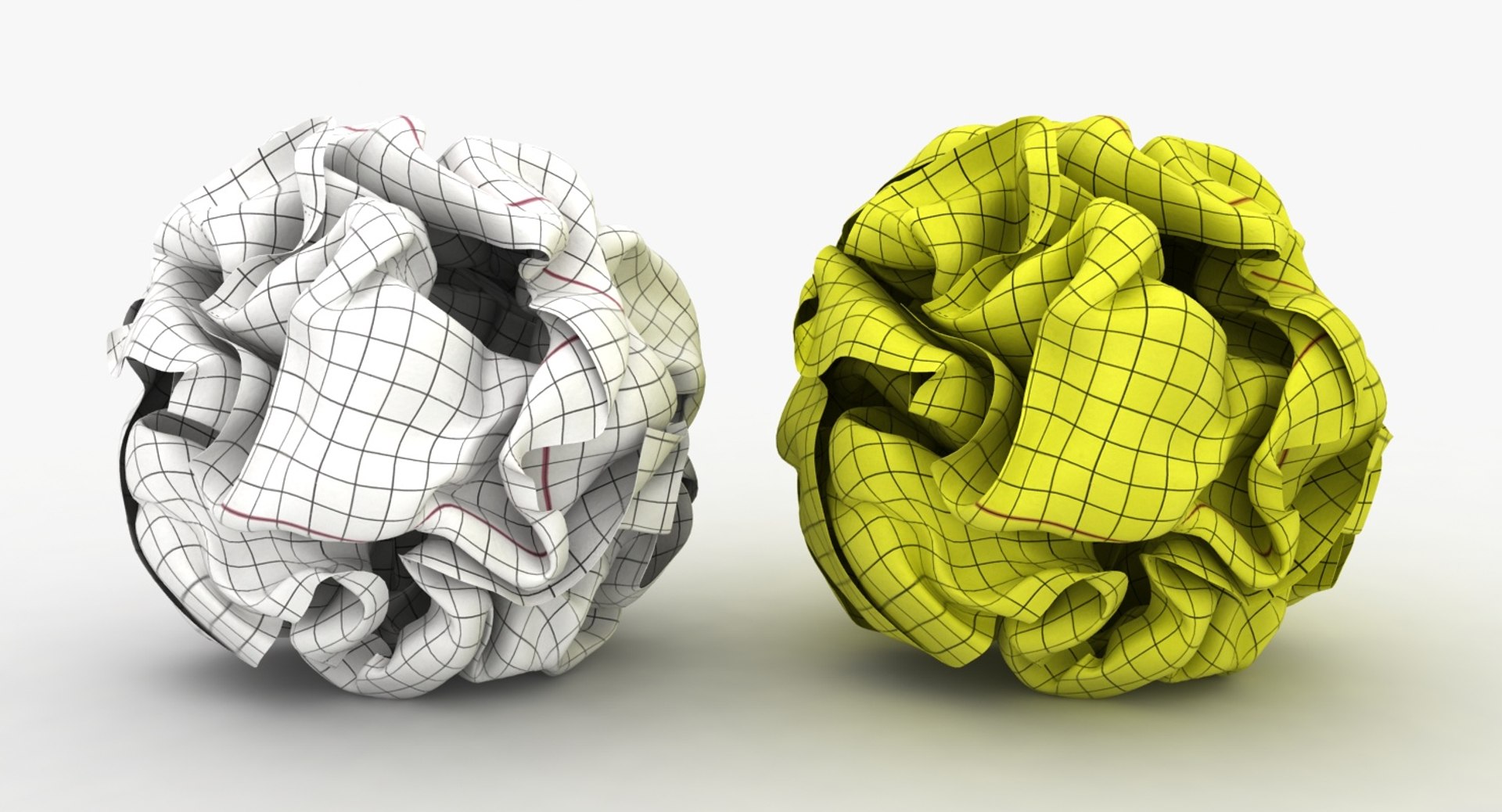 3D Graph Paper Ball White Model - TurboSquid 1313332