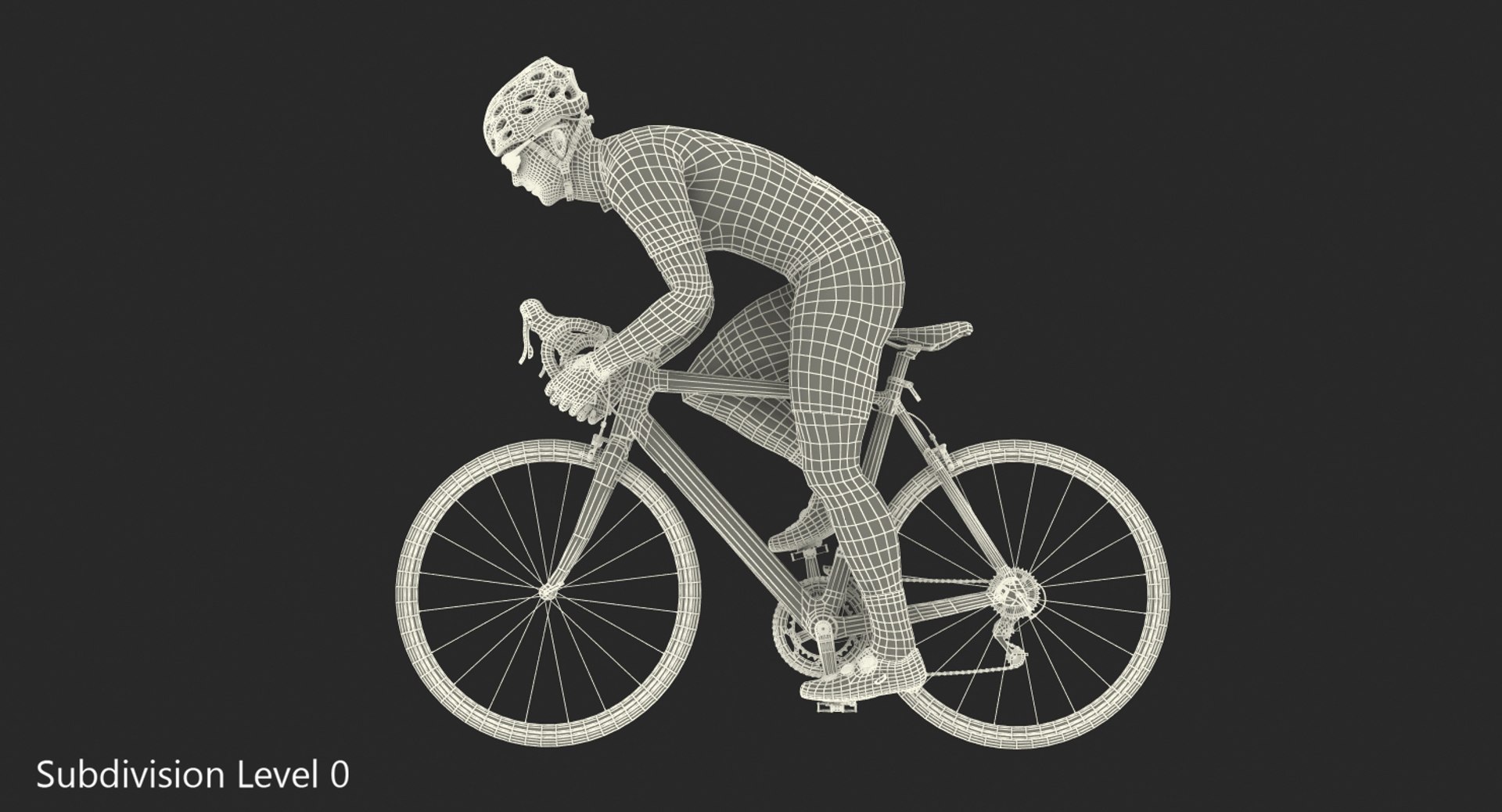 Bicyclist road bike 3D model - TurboSquid 1389701