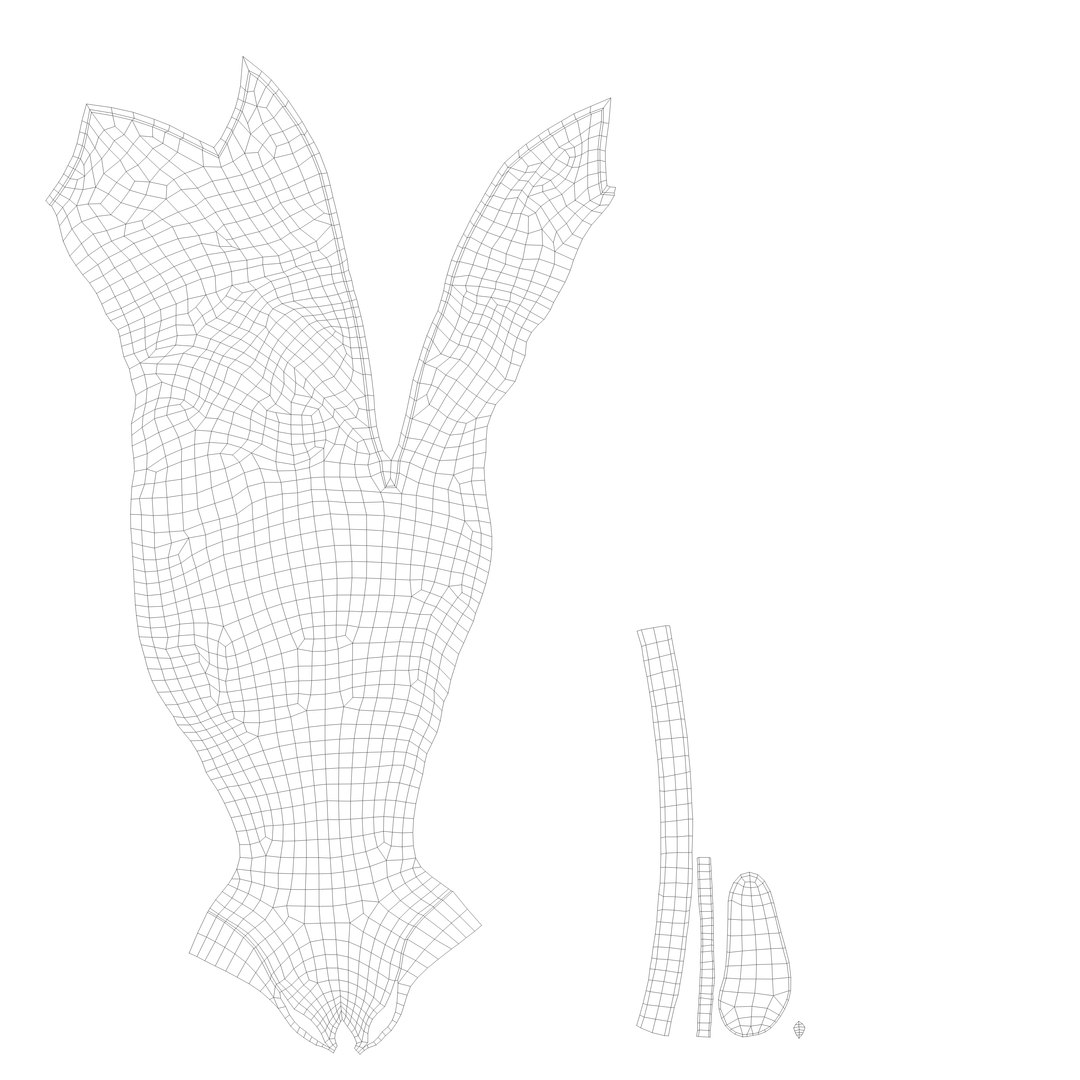 Witch Girl Low-poly 3D Model Green Clother 3D Model - TurboSquid 2185579