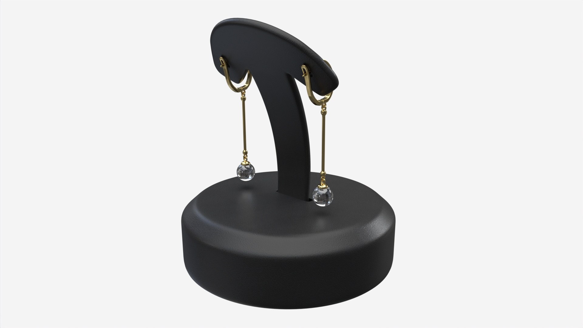 3D Earrings Leather Display Holder Stand 01 - TurboSquid 1969784