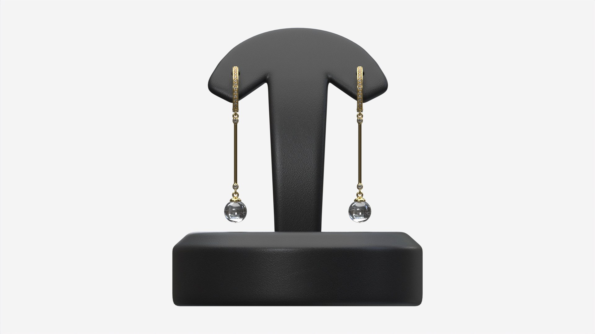 3D Earrings Leather Display Holder Stand 01 - TurboSquid 1969784