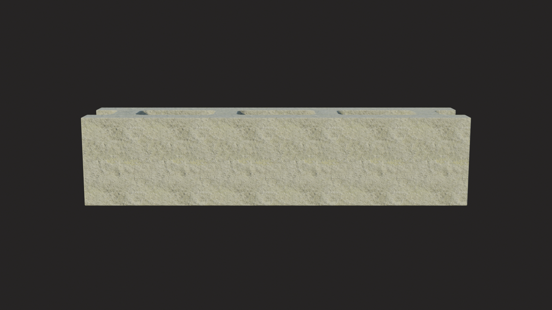 3D 16x4x4 Cinder Block Stretcher - TurboSquid 1490394