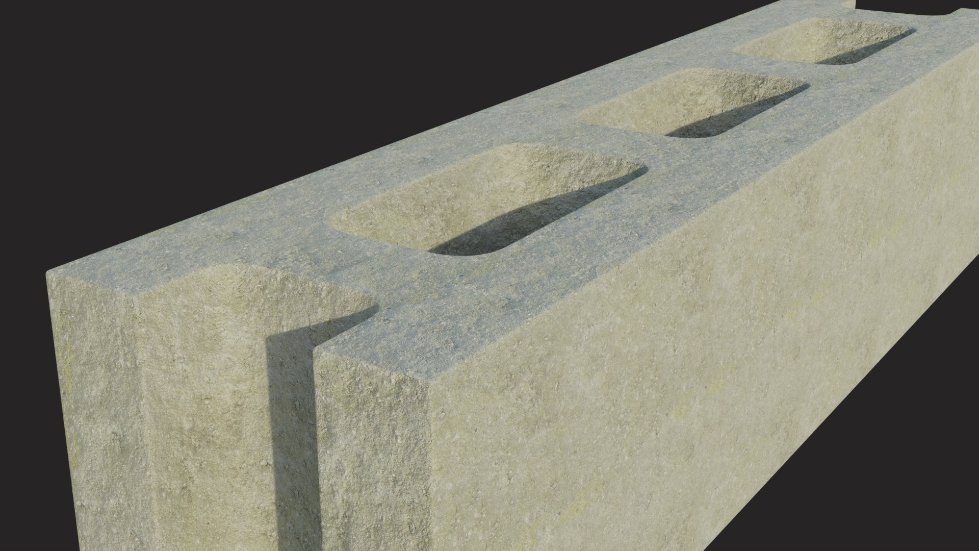 3D 16x4x4 Cinder Block Stretcher - TurboSquid 1490394