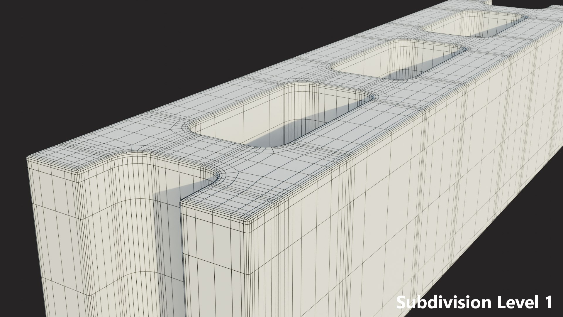 3D 16x4x4 Cinder Block Stretcher - TurboSquid 1490394