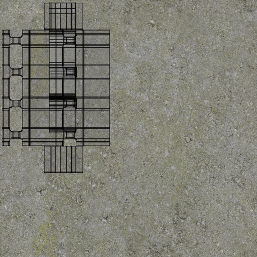 3D 16x4x4 Cinder Block Stretcher - TurboSquid 1490394