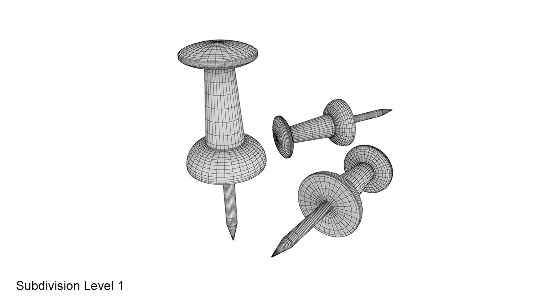 Free Push Pin 3D Model - TurboSquid 1340350