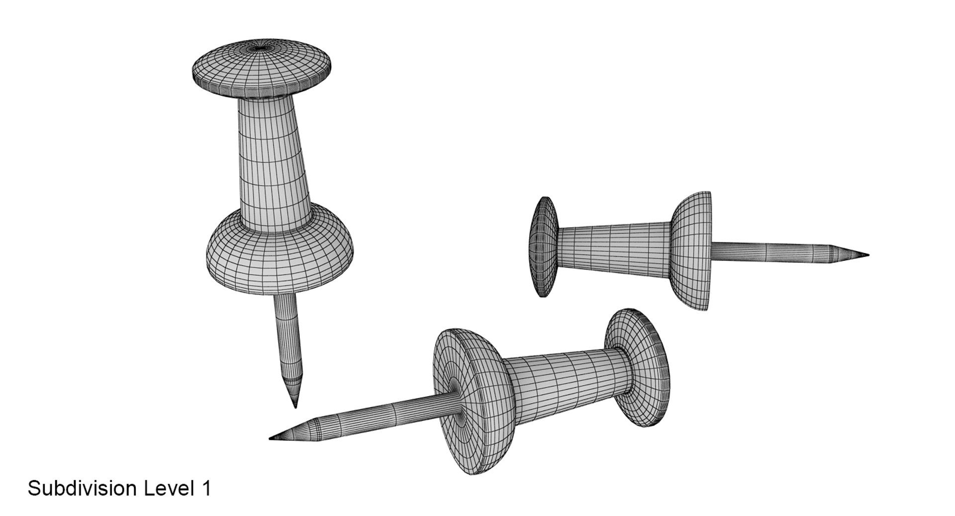 Free Push Pin 3D Model - TurboSquid 1340350