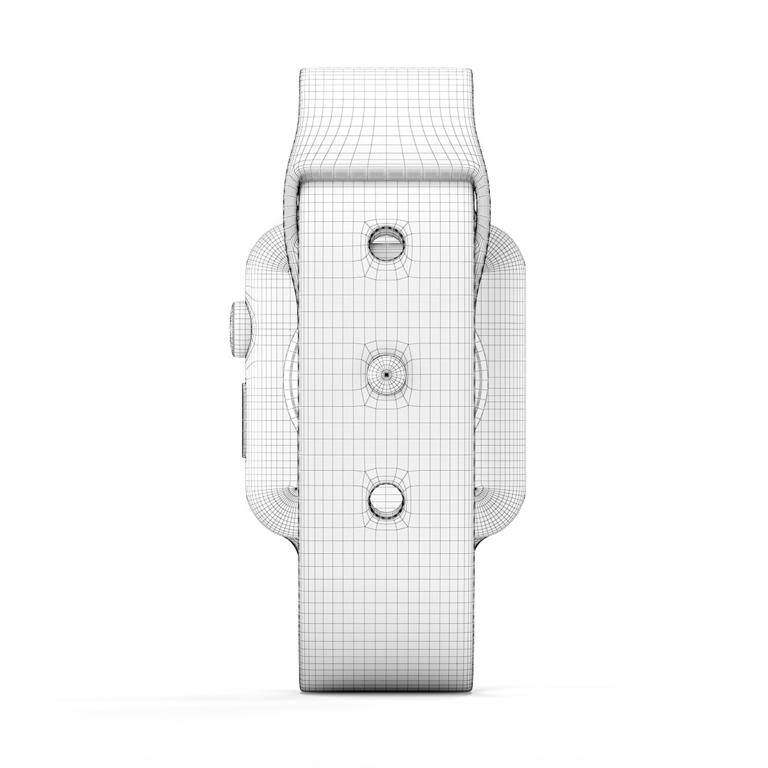 White Smartwatch 3d Model