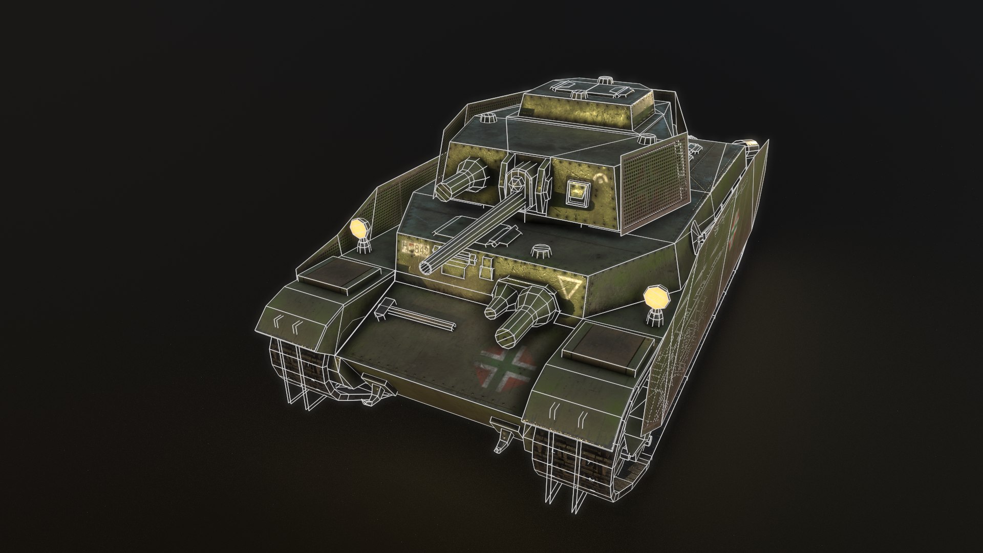3D Model Turan I Tank Reworked - TurboSquid 2350124