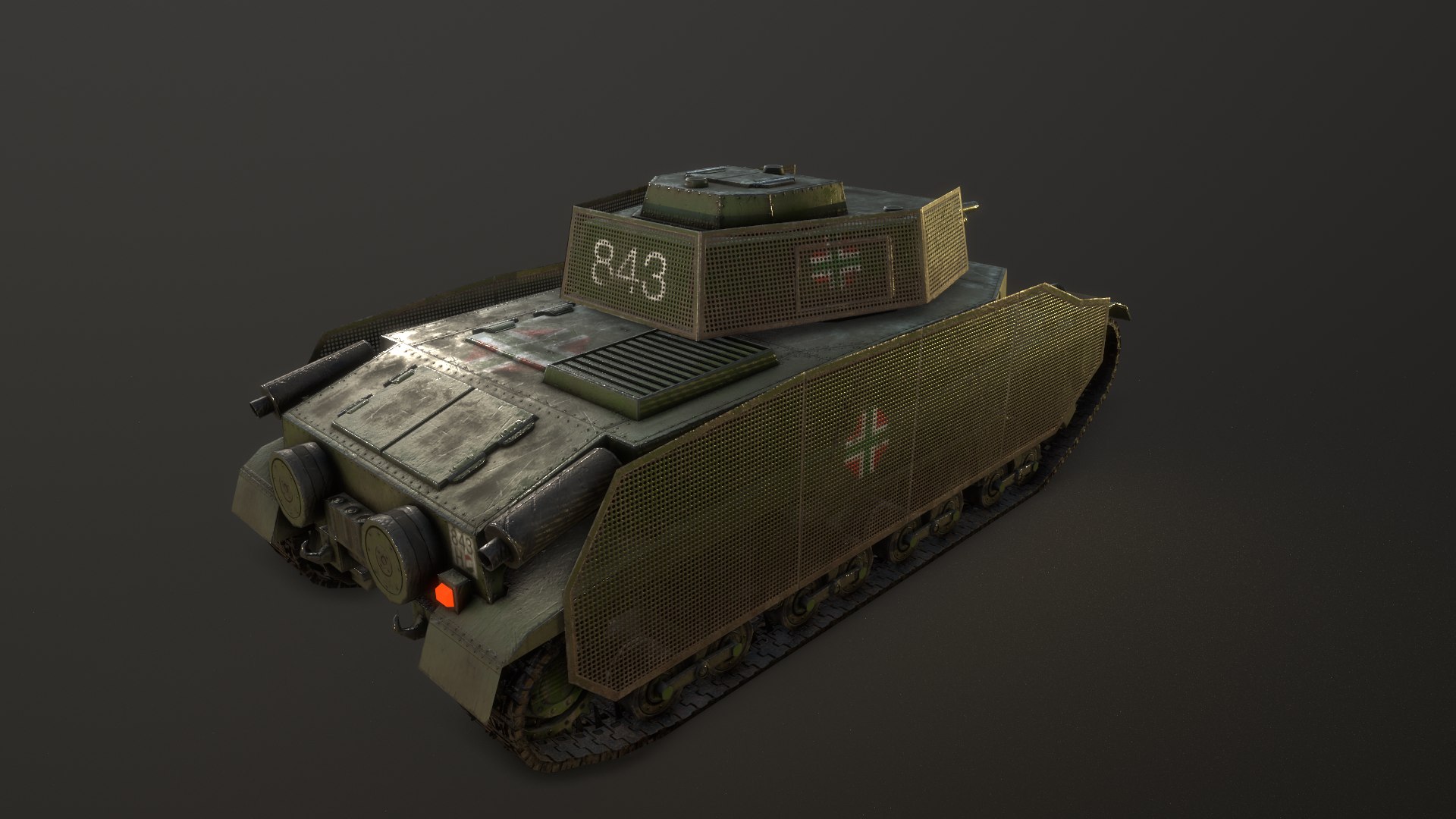 3D Model Turan I Tank Reworked - TurboSquid 2350124