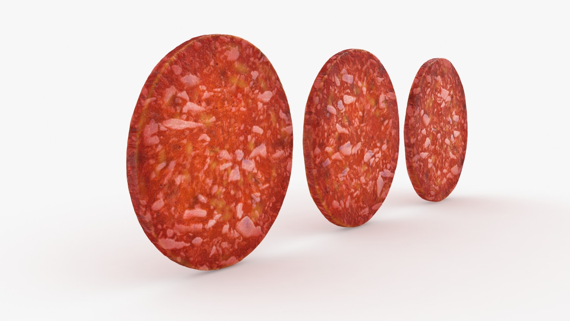 3D Model Pepperoni Slices - TurboSquid 2275465