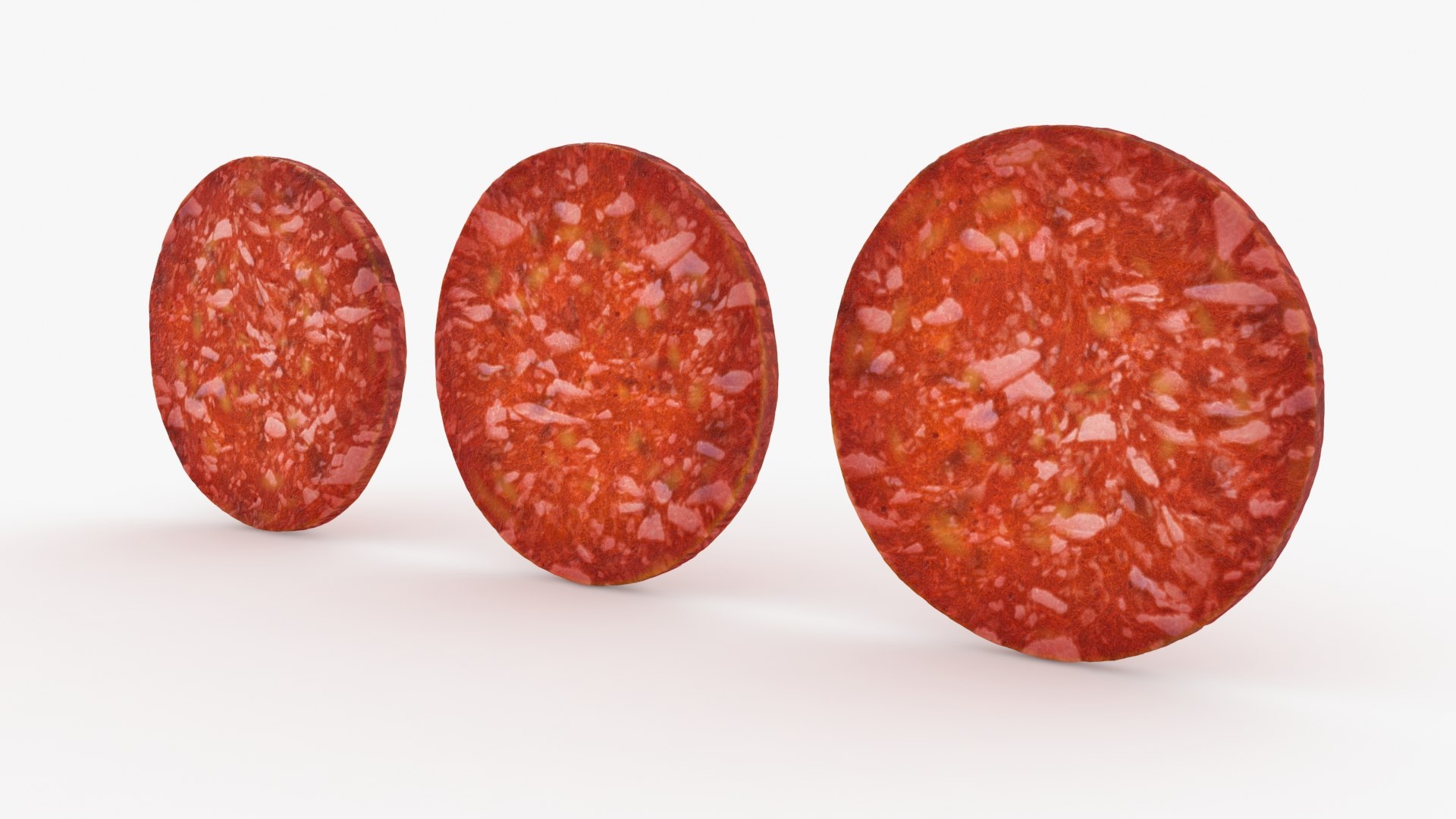 3D Model Pepperoni Slices - TurboSquid 2275465