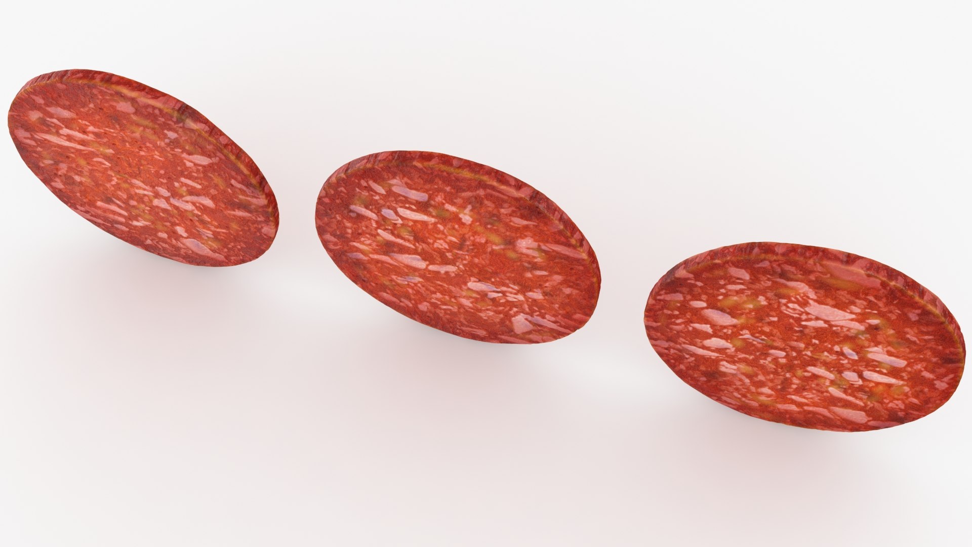 3D Model Pepperoni Slices - TurboSquid 2275465