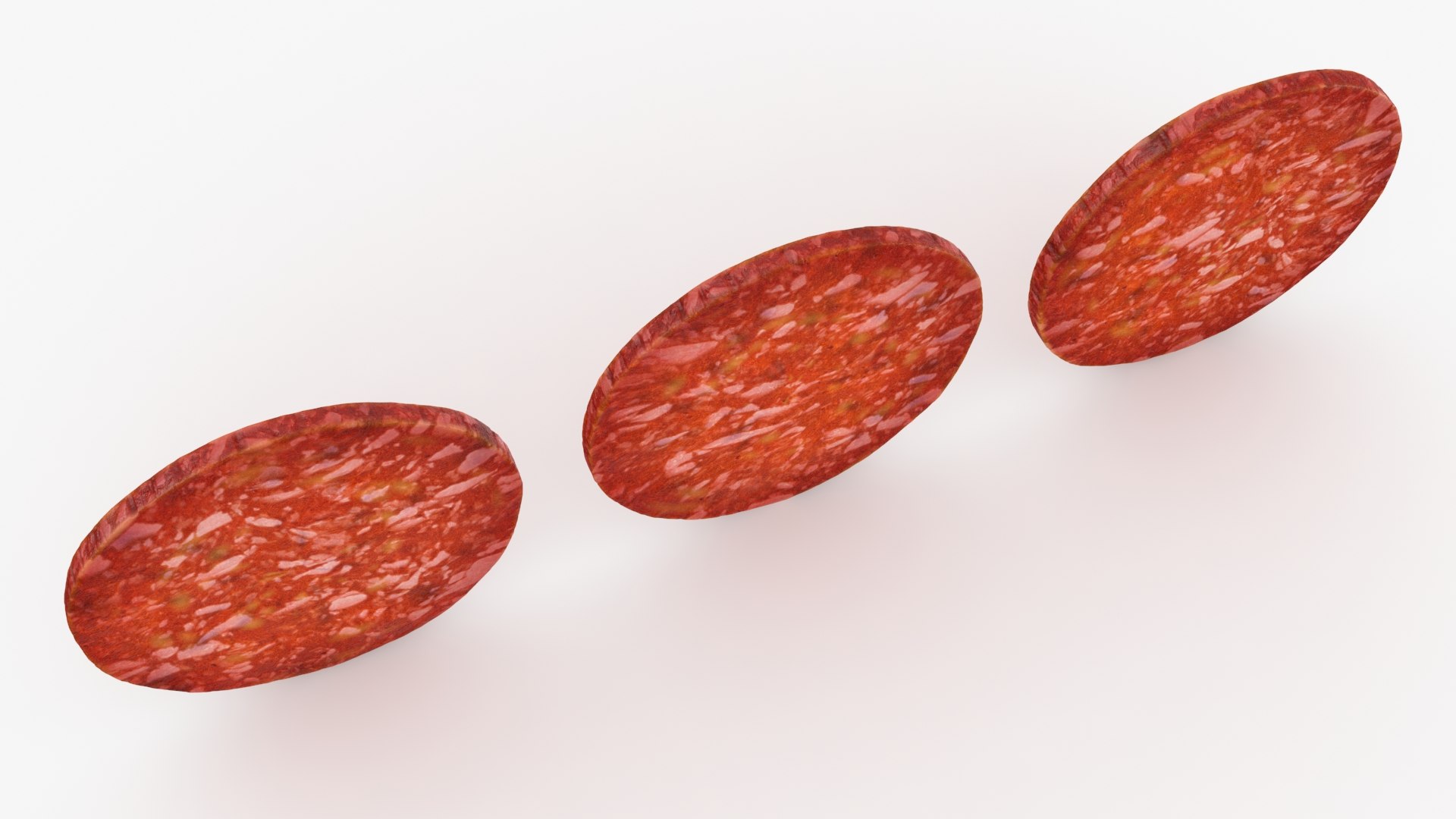 3D Model Pepperoni Slices - TurboSquid 2275465