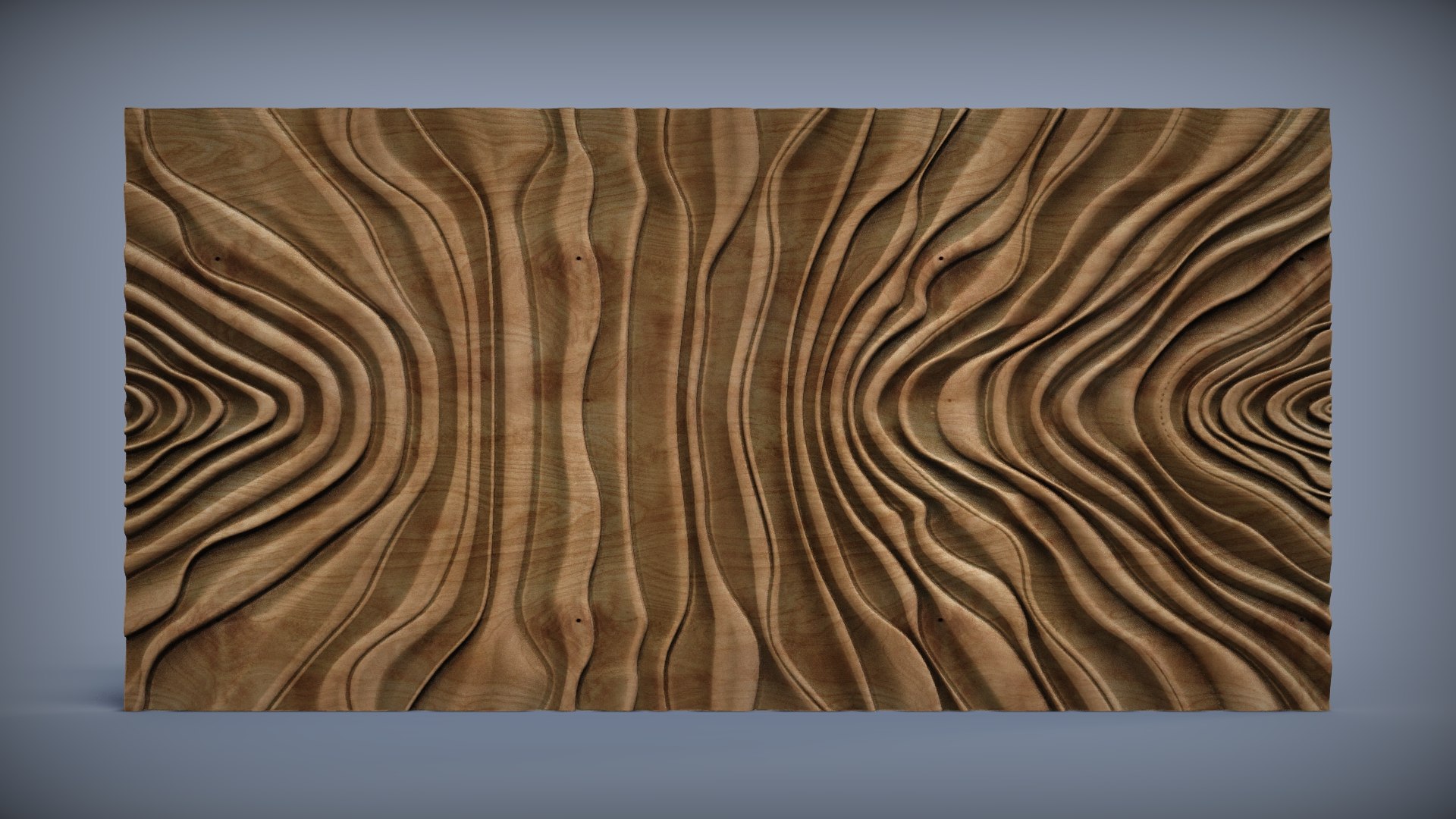 Wavy Wall Art Panel For Cnc Carving 3D Print Model 3D Model ...