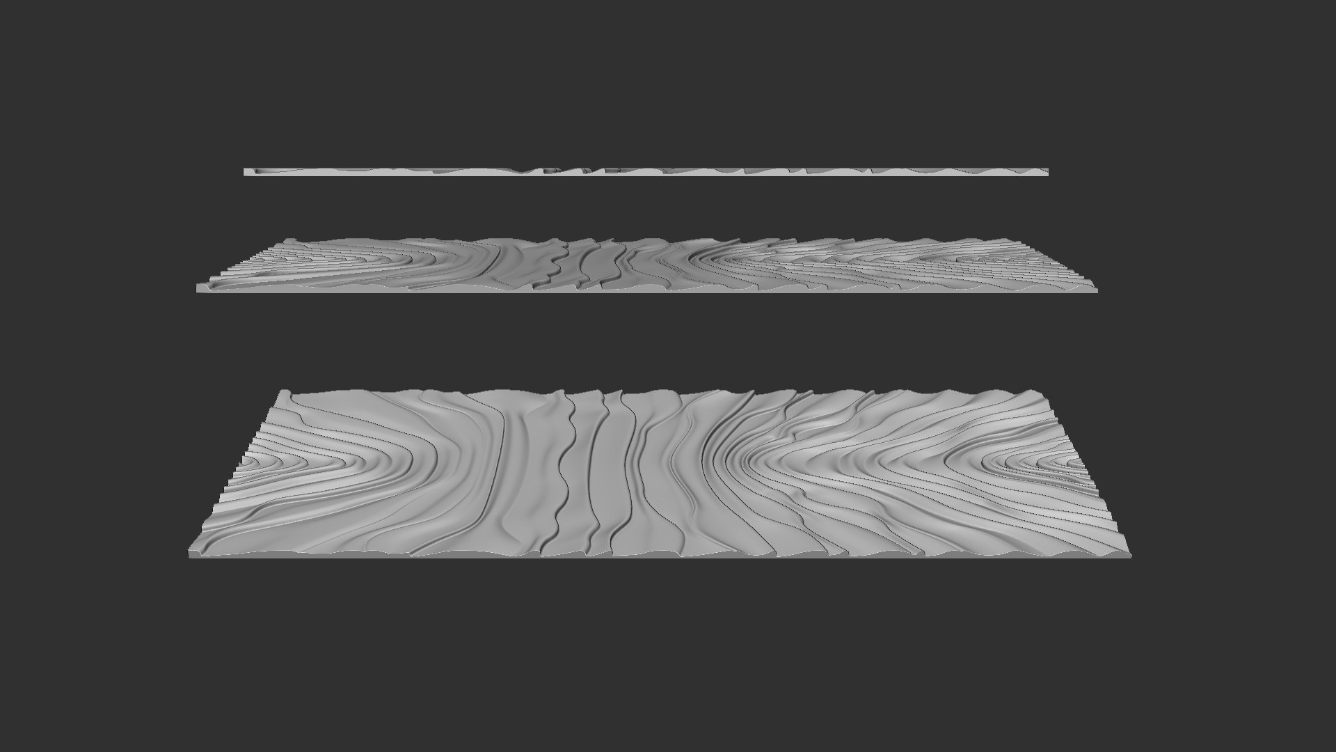 Wavy Wall Art Panel For Cnc Carving 3D Print Model 3D Model ...
