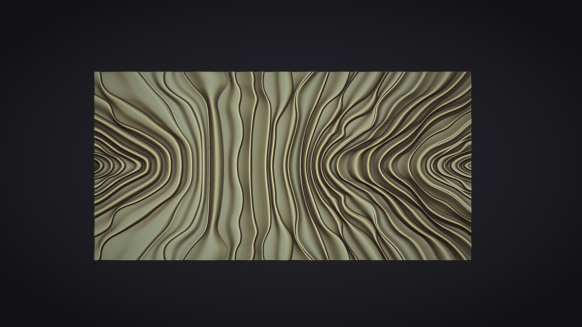 Wavy Wall Art Panel For Cnc Carving 3D Print Model 3D Model ...