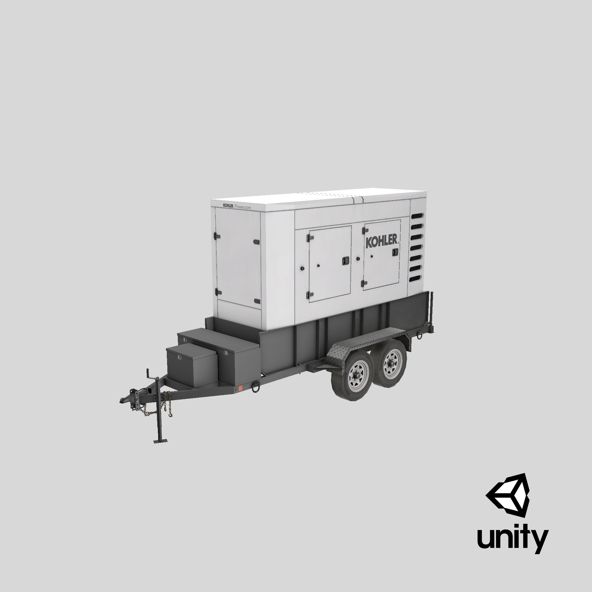 Kohler big mobile generator 3D model - TurboSquid 1550655