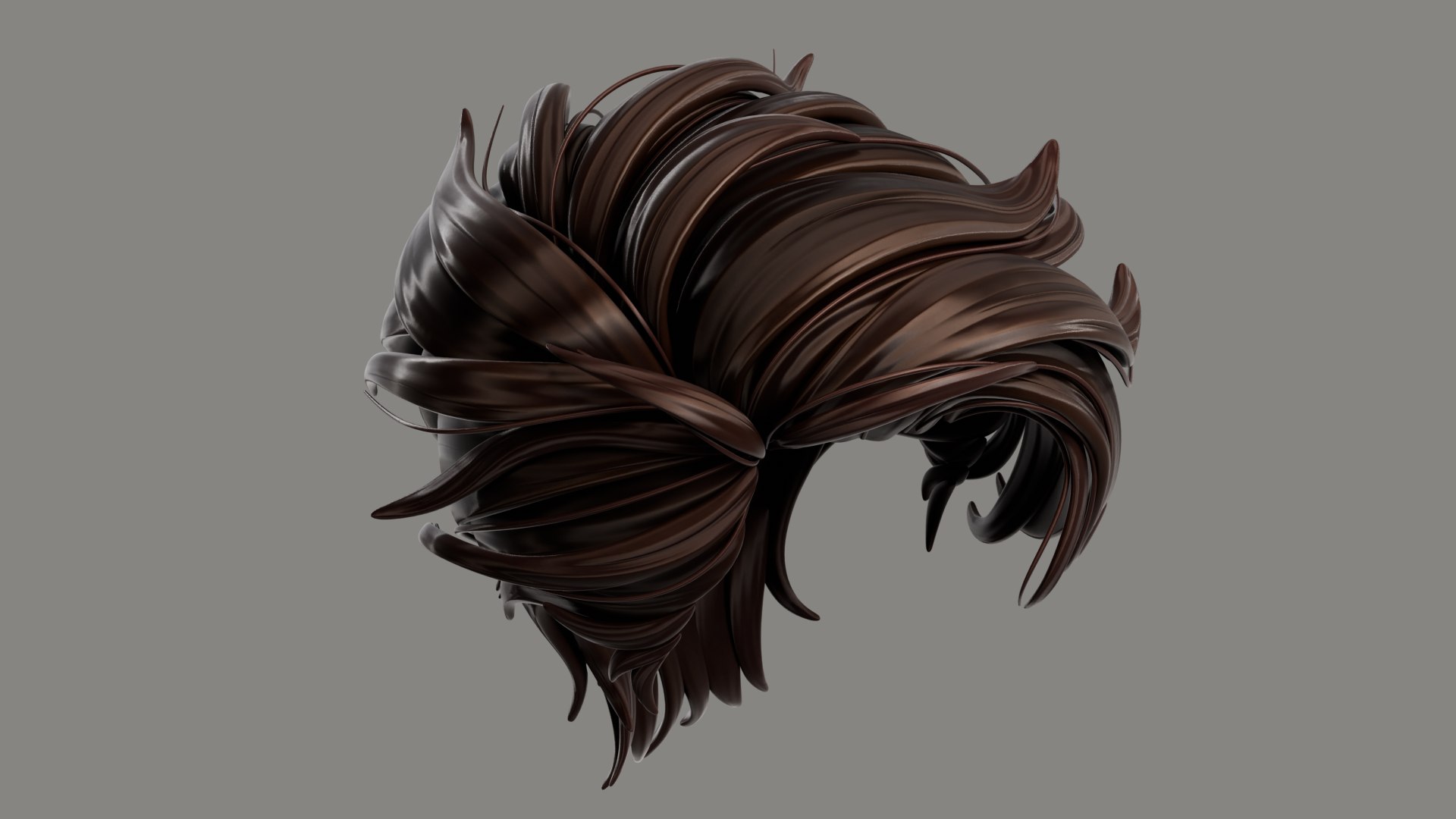 Cartoon Man Hair Model - TurboSquid 2242520