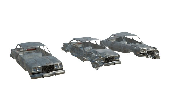 modelo 3d coche oxidado esquivar diplomático - TurboSquid 2124517