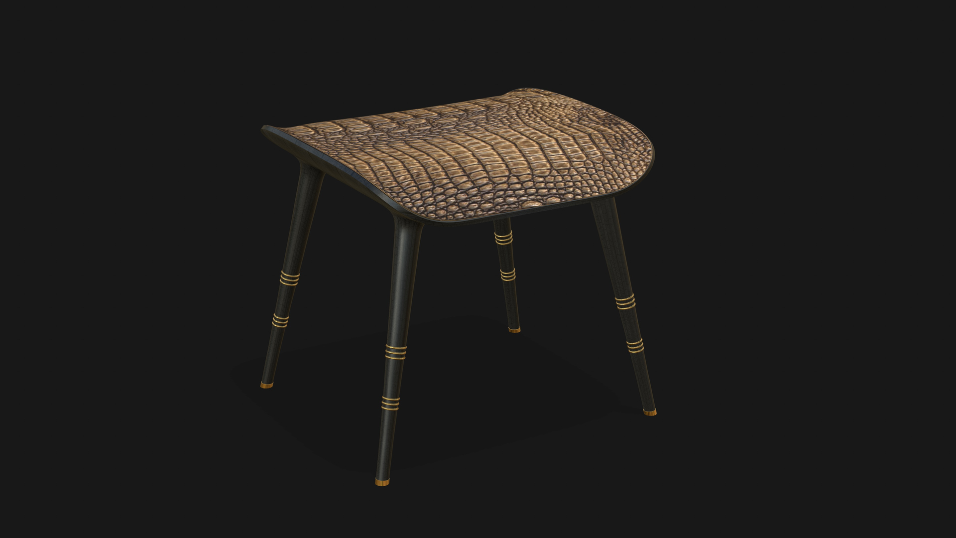 3D Chair Crocodile Ottoman - TurboSquid 1790289
