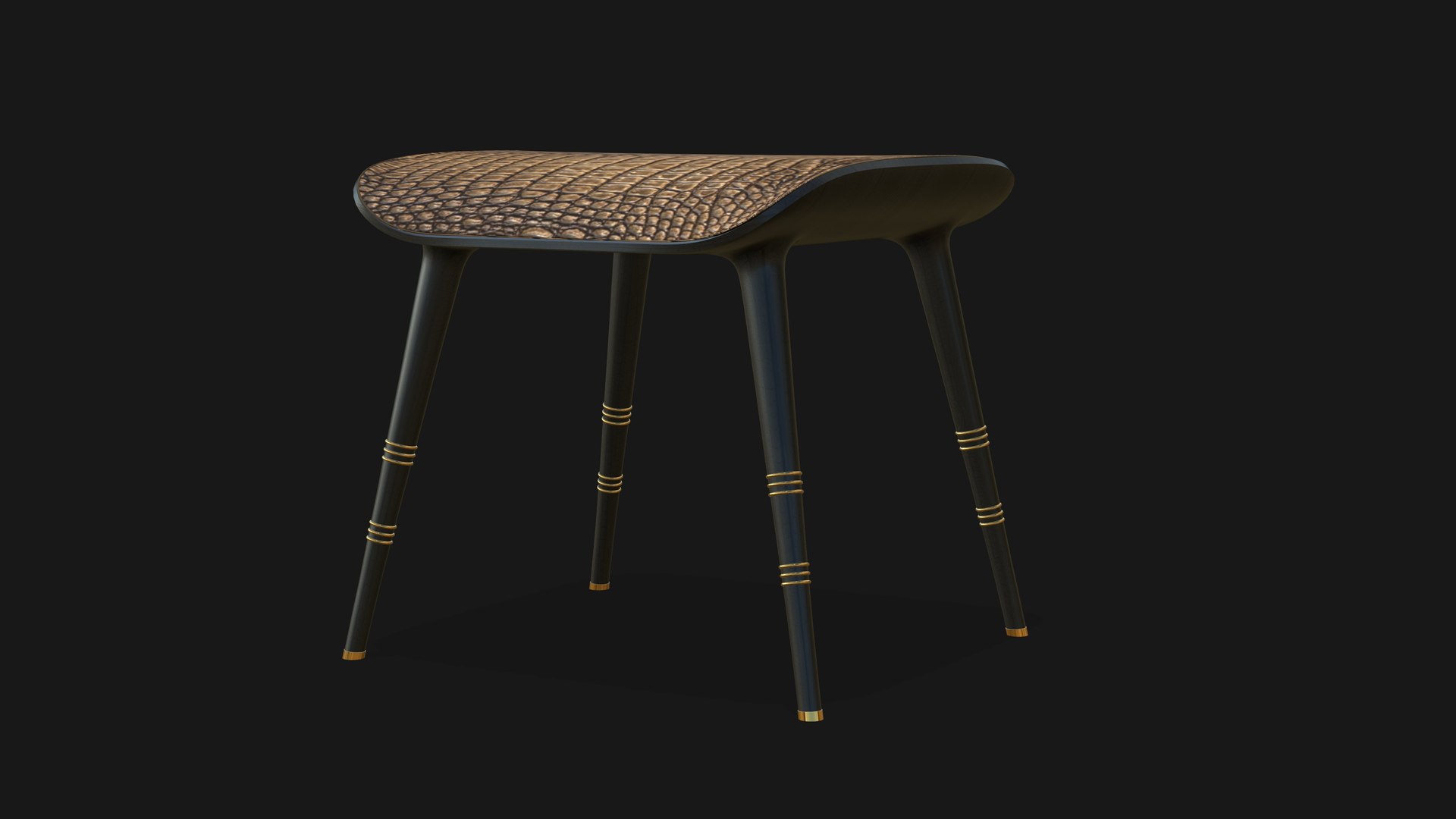 3D Chair Crocodile Ottoman - TurboSquid 1790289