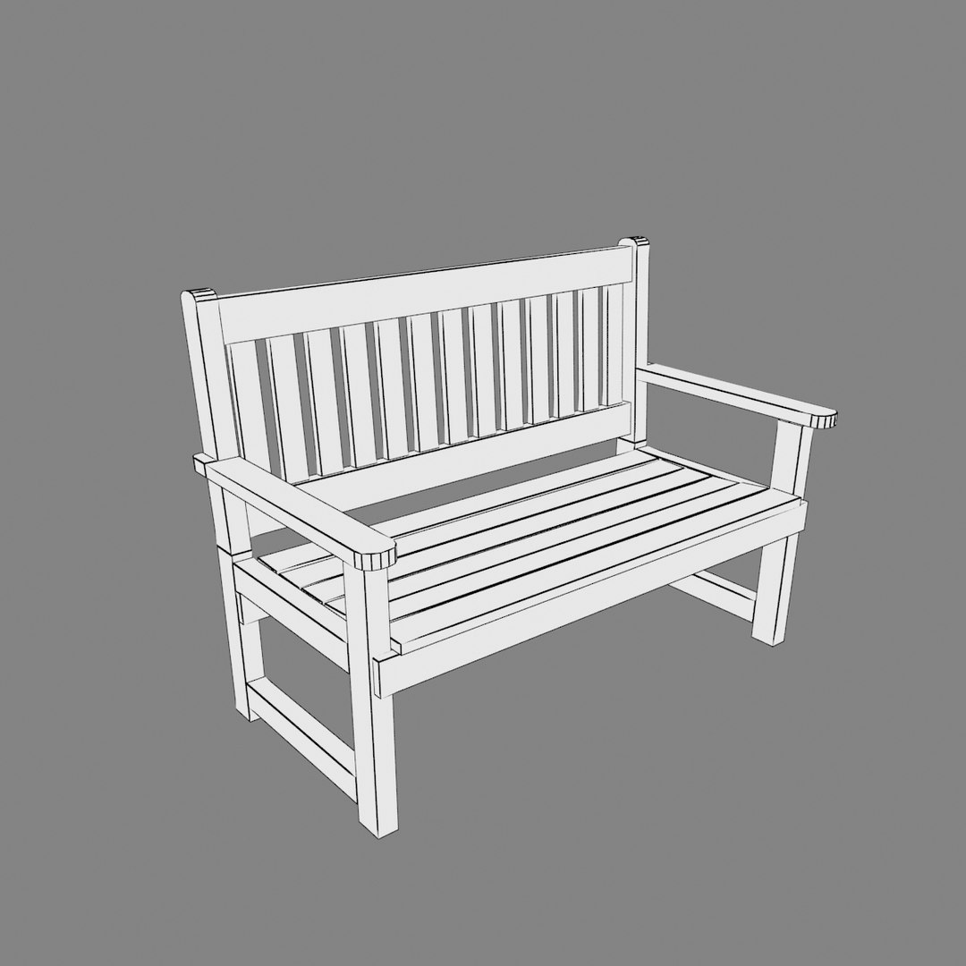 bench pack 1 3d 3ds