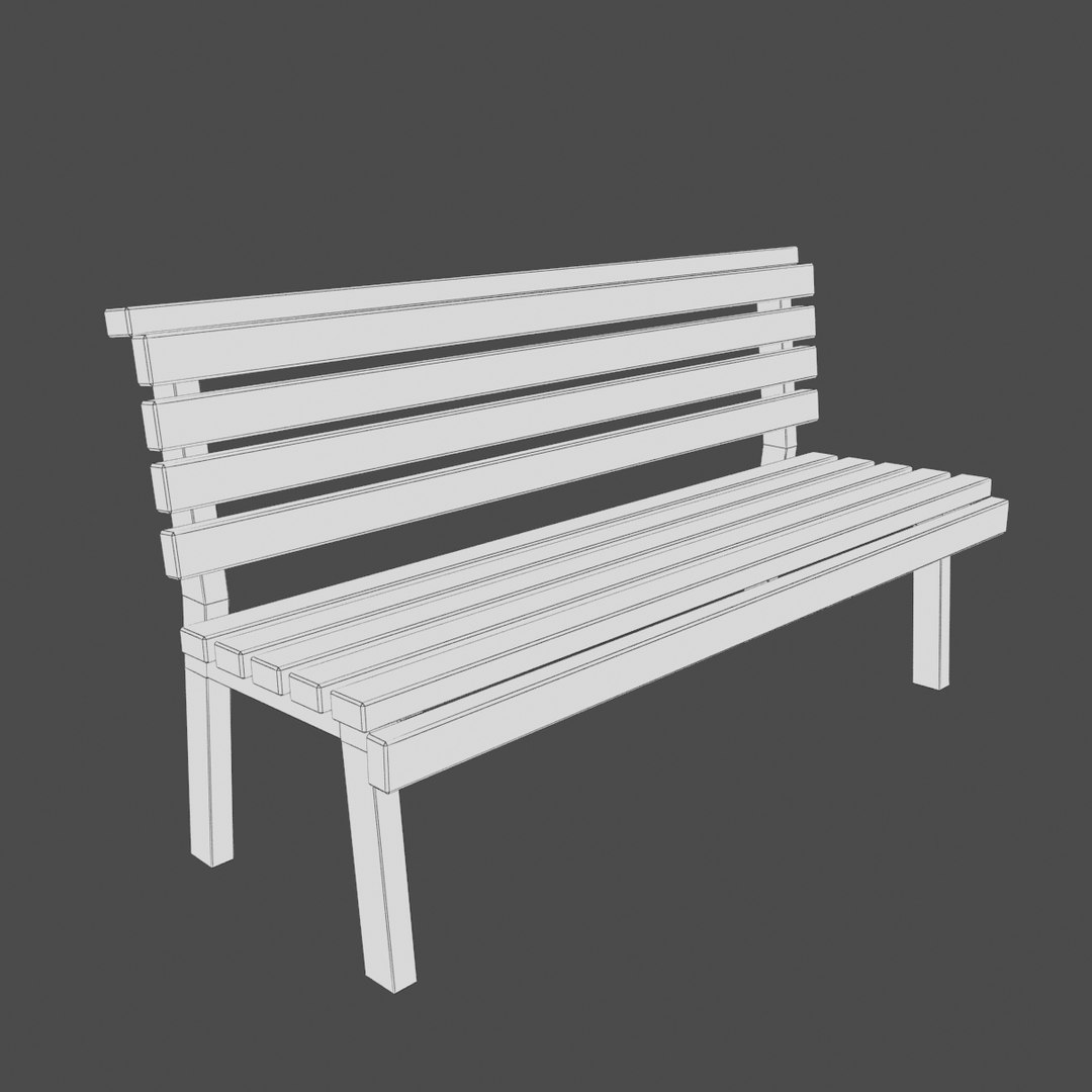 bench pack 1 3d 3ds