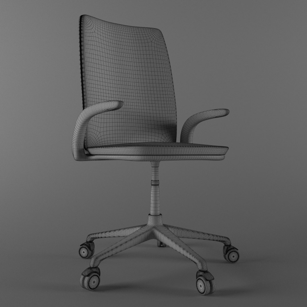 realistic conference chair office 3d model