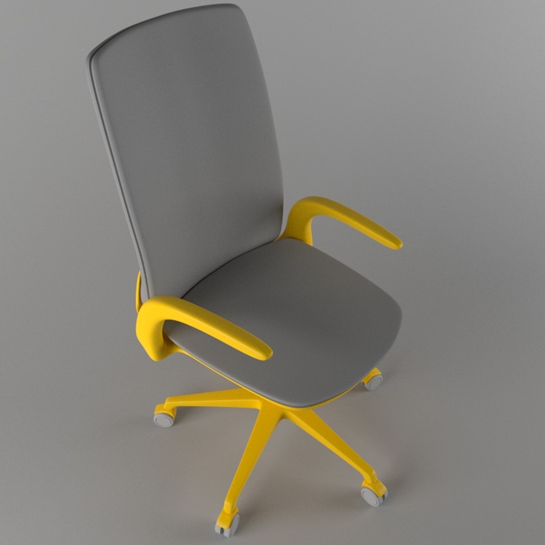 realistic conference chair office 3d model