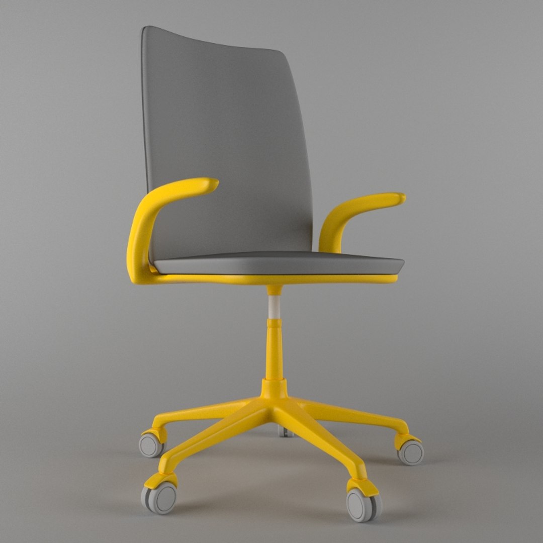 realistic conference chair office 3d model