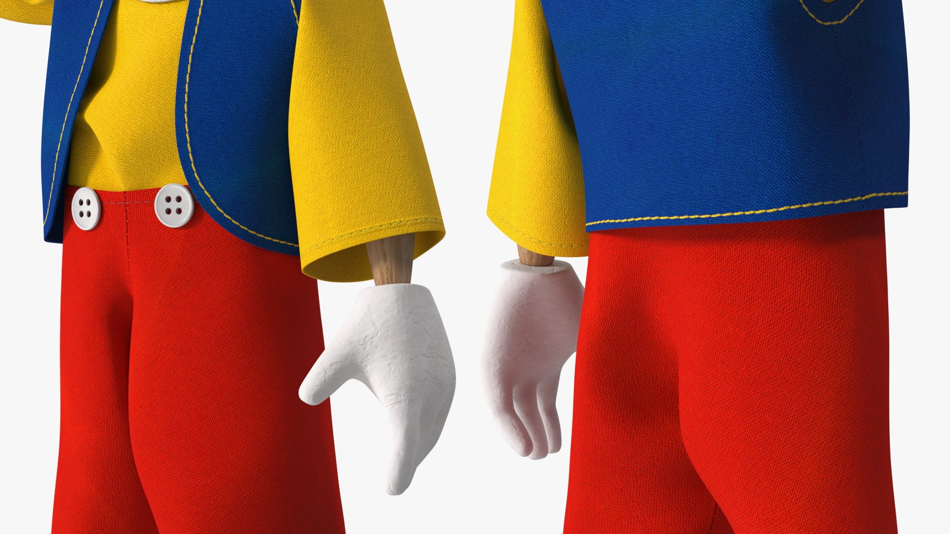 Pinnochio Cartoon Character Waving Hello 3D Model - TurboSquid 2070396