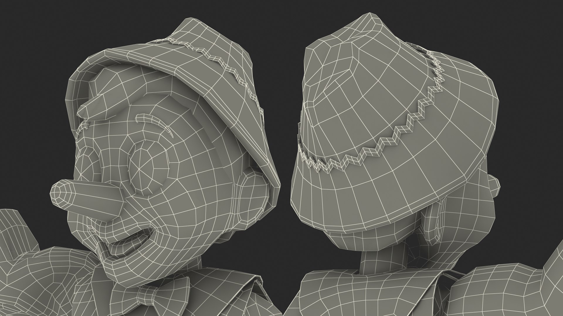 Pinnochio Cartoon Character Waving Hello 3D Model - TurboSquid 2070396